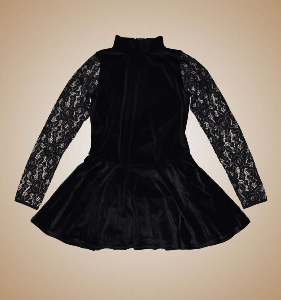 One Piece Velvet Skirt Velvet Body Irish Dance Dress – Feis Dress